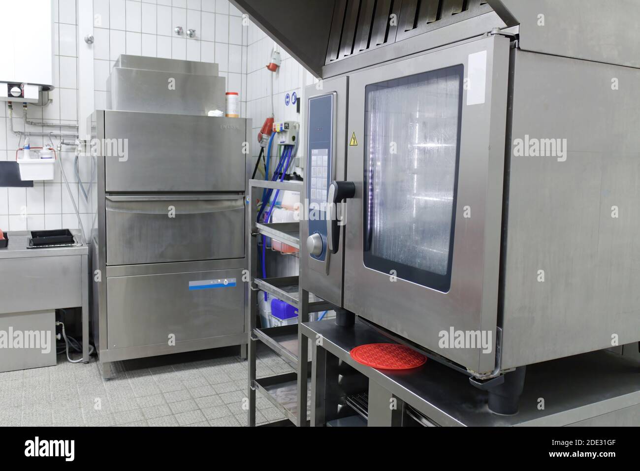 Back room for the meat department in the supermarket Stock Photo - Alamy