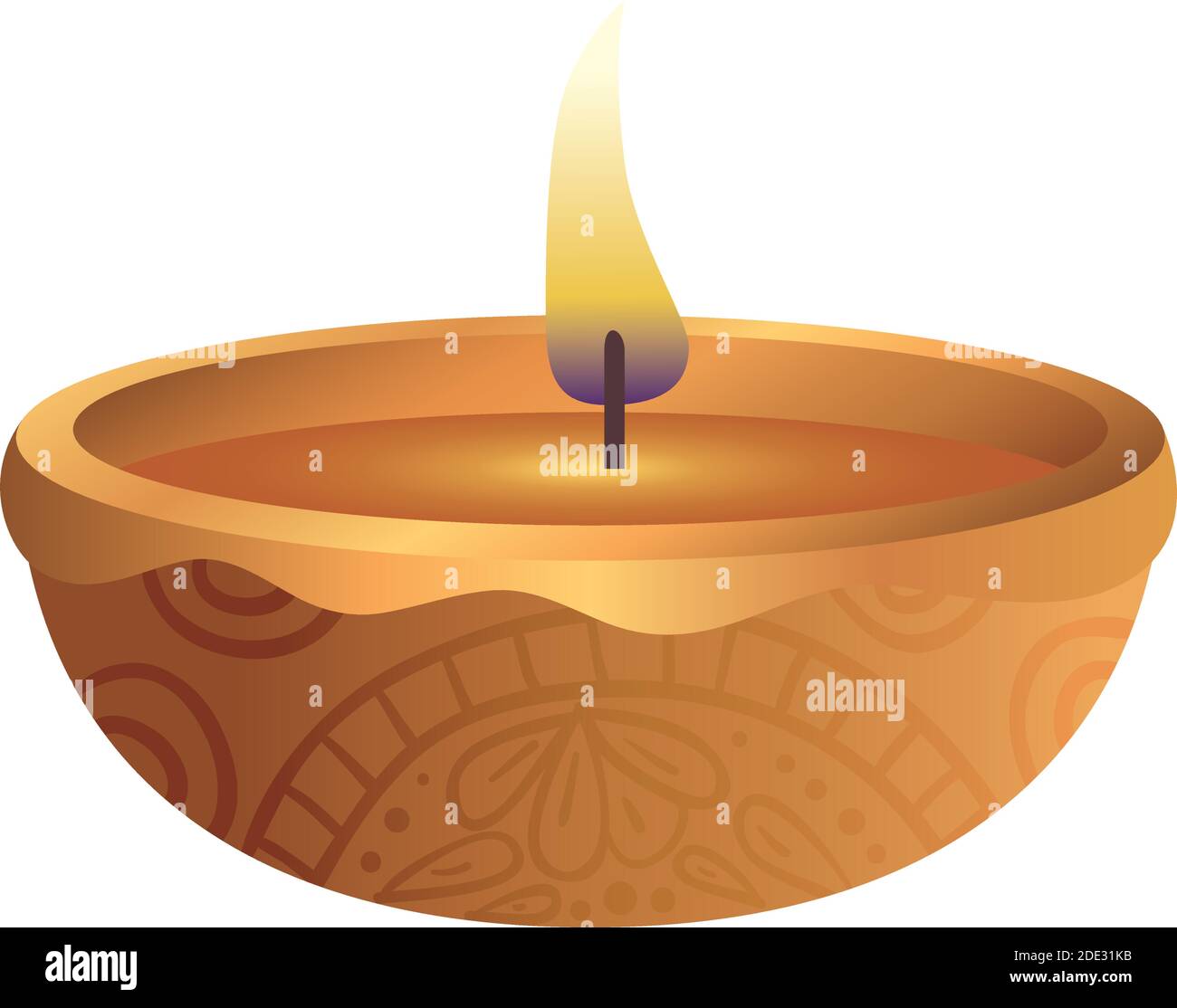 Decorative clay lamp Stock Vector Images - Alamy