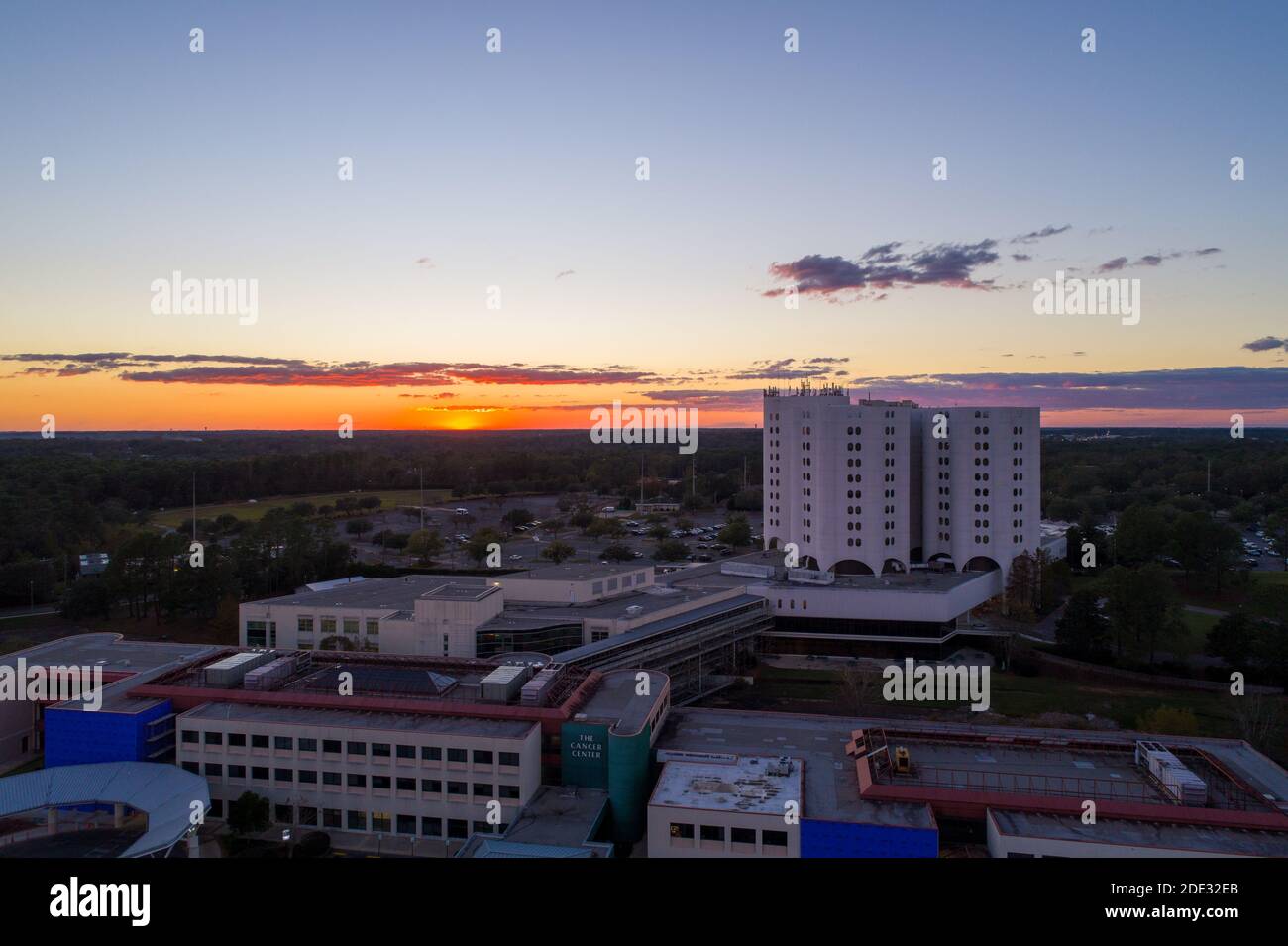 Providence hospital at sunset Stock Photo - Alamy