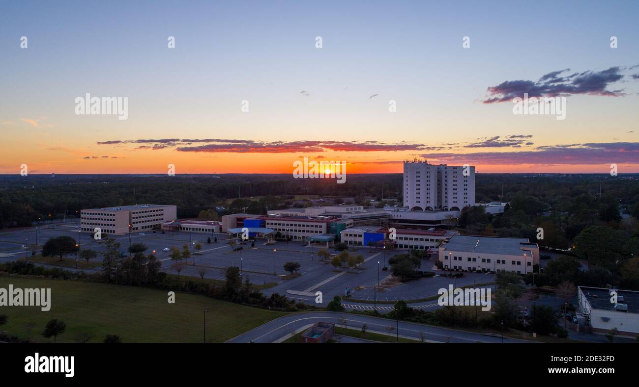 Providence hospital at sunset Stock Photo - Alamy