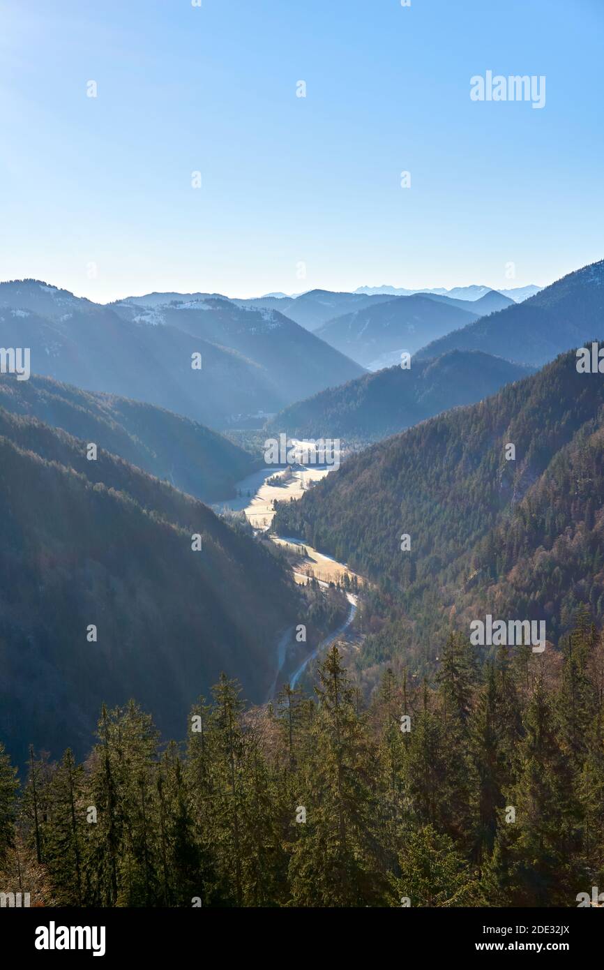 Scenic valley in the alps Stock Photo - Alamy