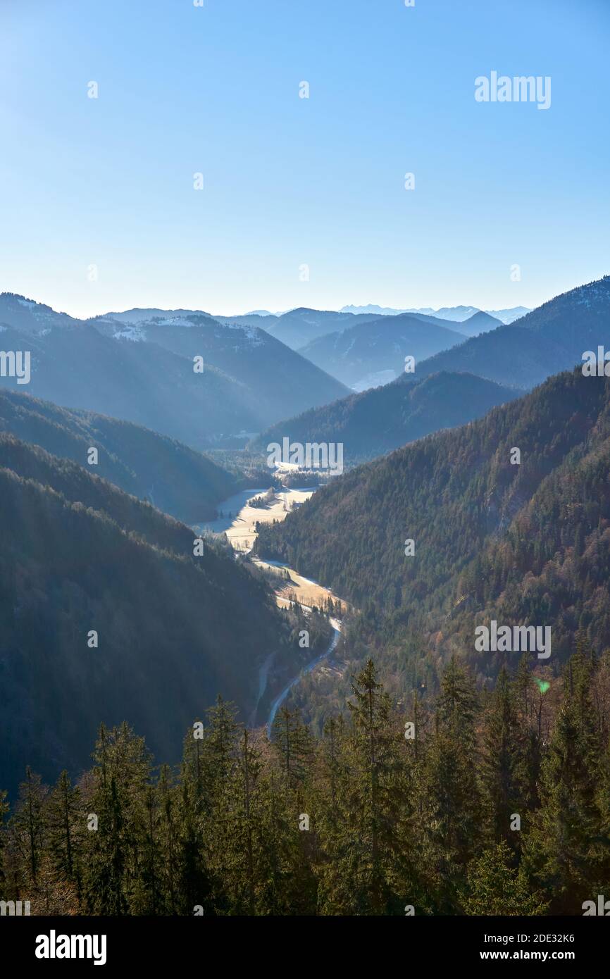 Scenic valley in the alps Stock Photo - Alamy