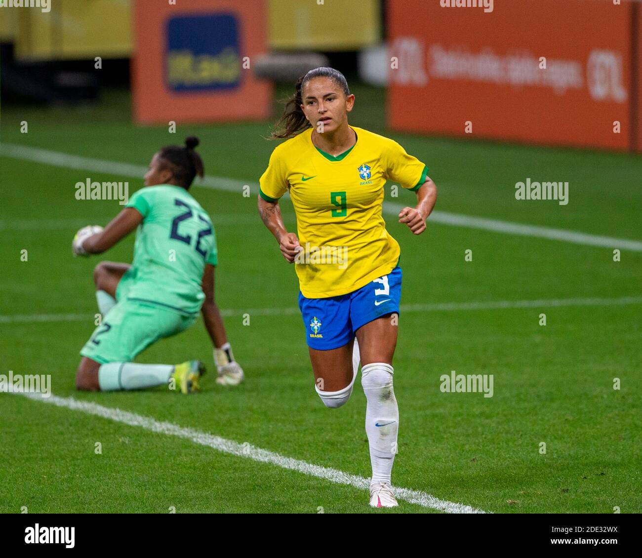 SÃO PAULO, SP - 27.11.2020: BRAZIL VS ECUADOR - Debinha do Brasil ...