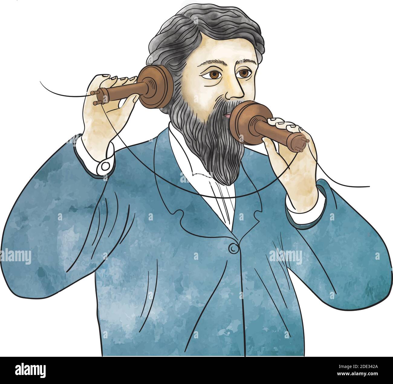 Alexander graham bell first telephone hi-res stock photography and images - Alamy
