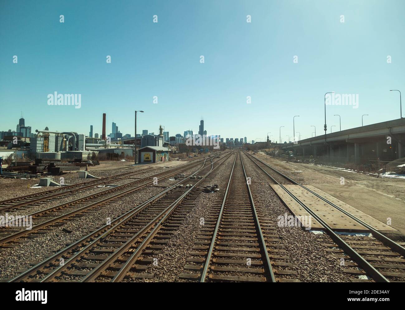 Chicago rail tracks hi-res stock photography and images - Alamy