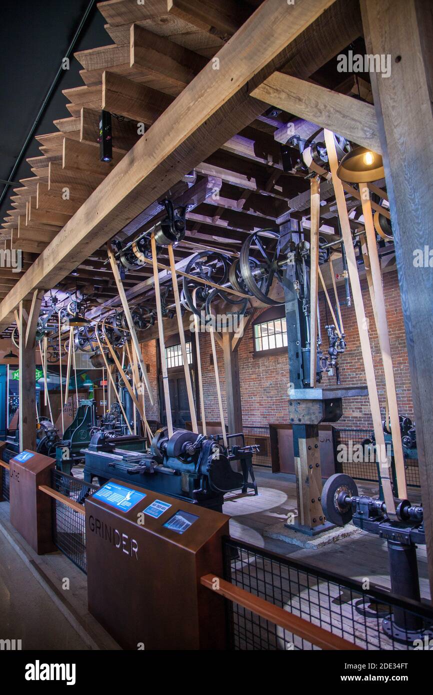Turn of the century work shop Stock Photo - Alamy