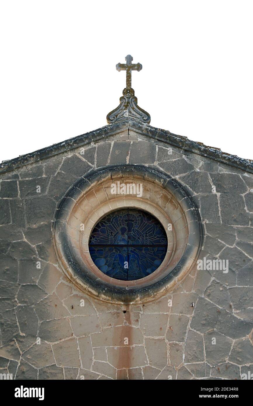 Part of the ancient church on a white background Stock Photo - Alamy
