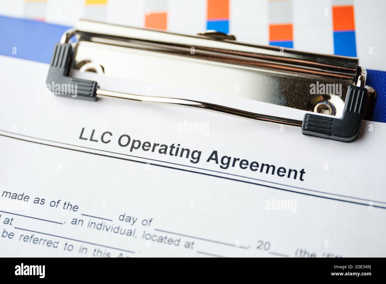 Legal document LLC Operating Agreement on paper Stock Photo - Alamy