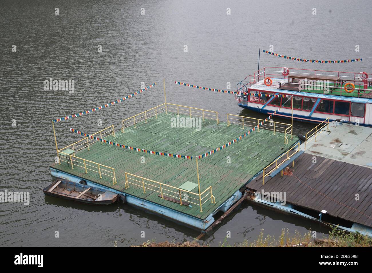 a pedestrian bridge or footbridge, construction for walking by foot ...