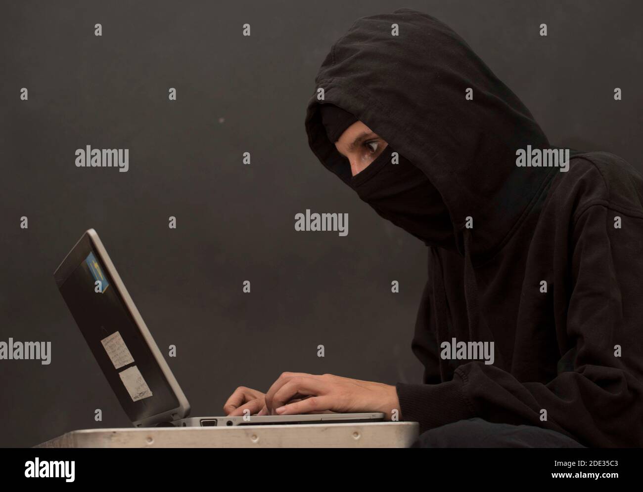 internet crime or cyber crime versus computer and online security Stock ...