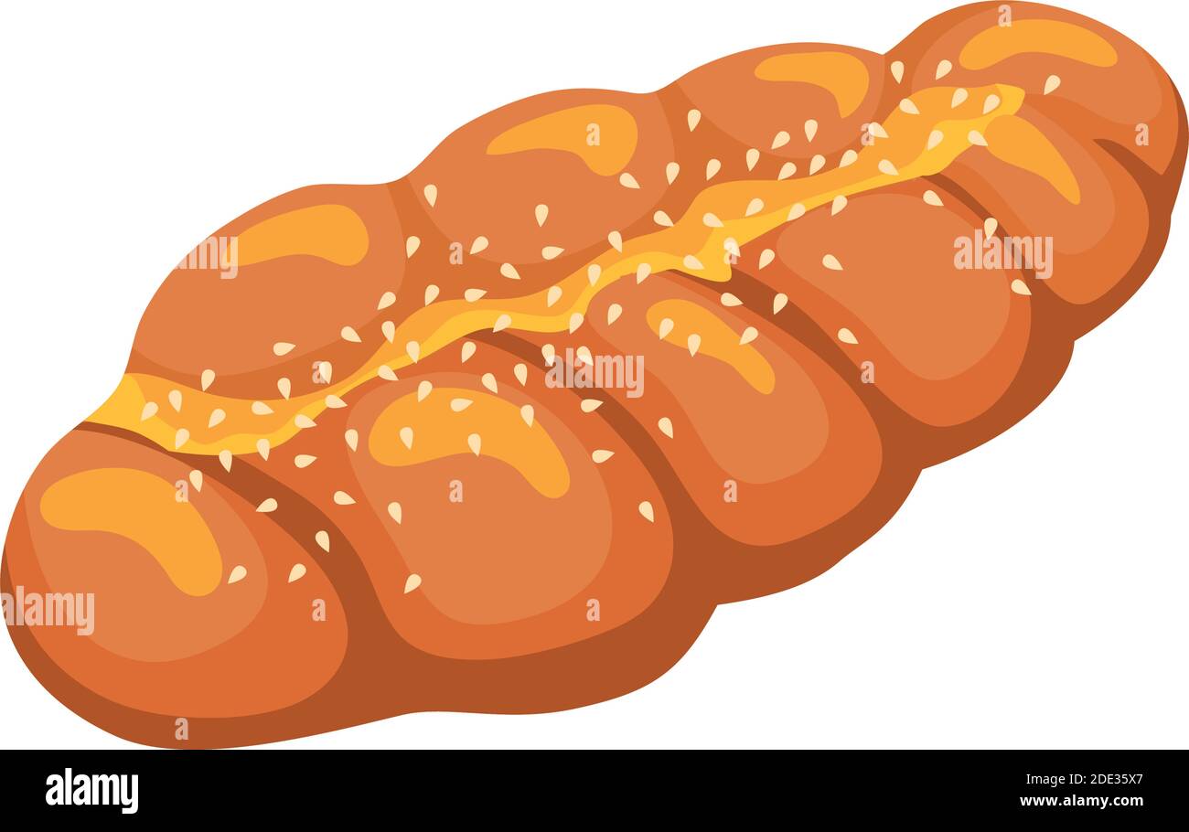 bread challah of bakery isolated style icon vector design Stock Vector ...