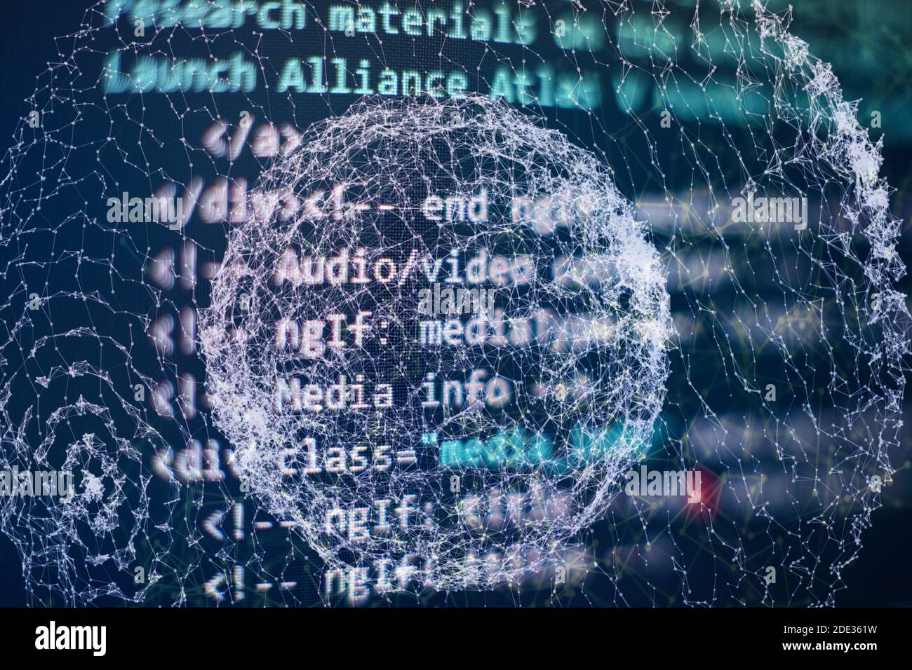 Monitor Closeup Of Function Source Code Abstract It Technology