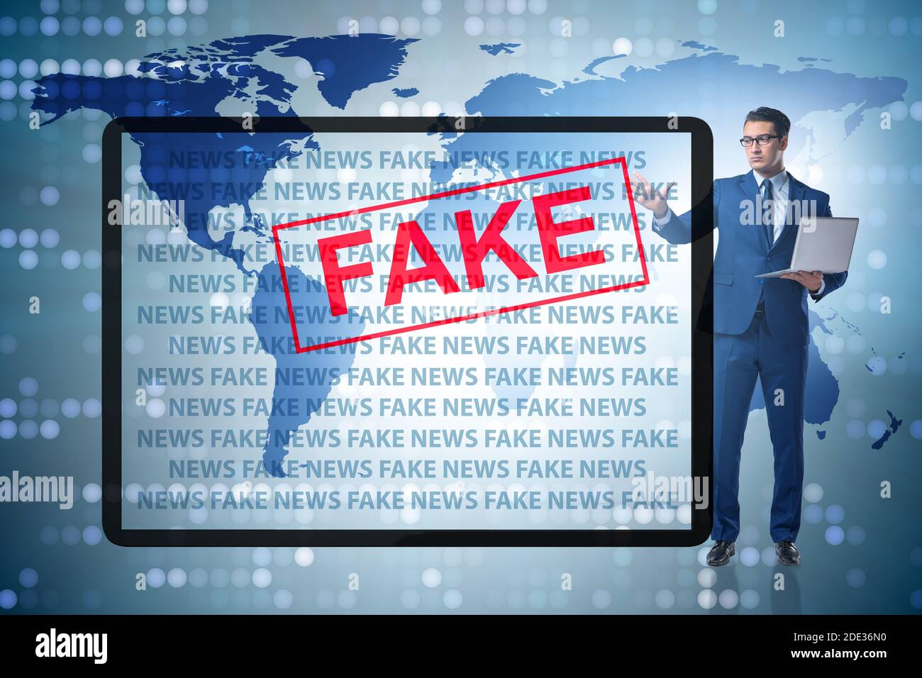 Fake news concept in the information manipulation concept Stock Photo ...