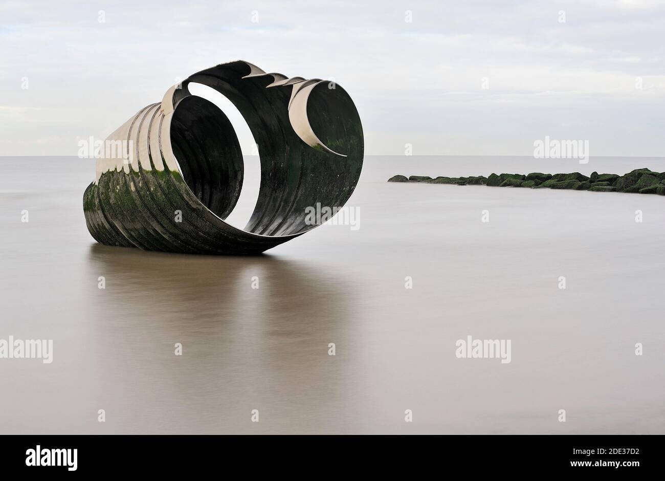 Mary's Shell artwork by Stephen Broadbent on the beach at Cleveleys is ...