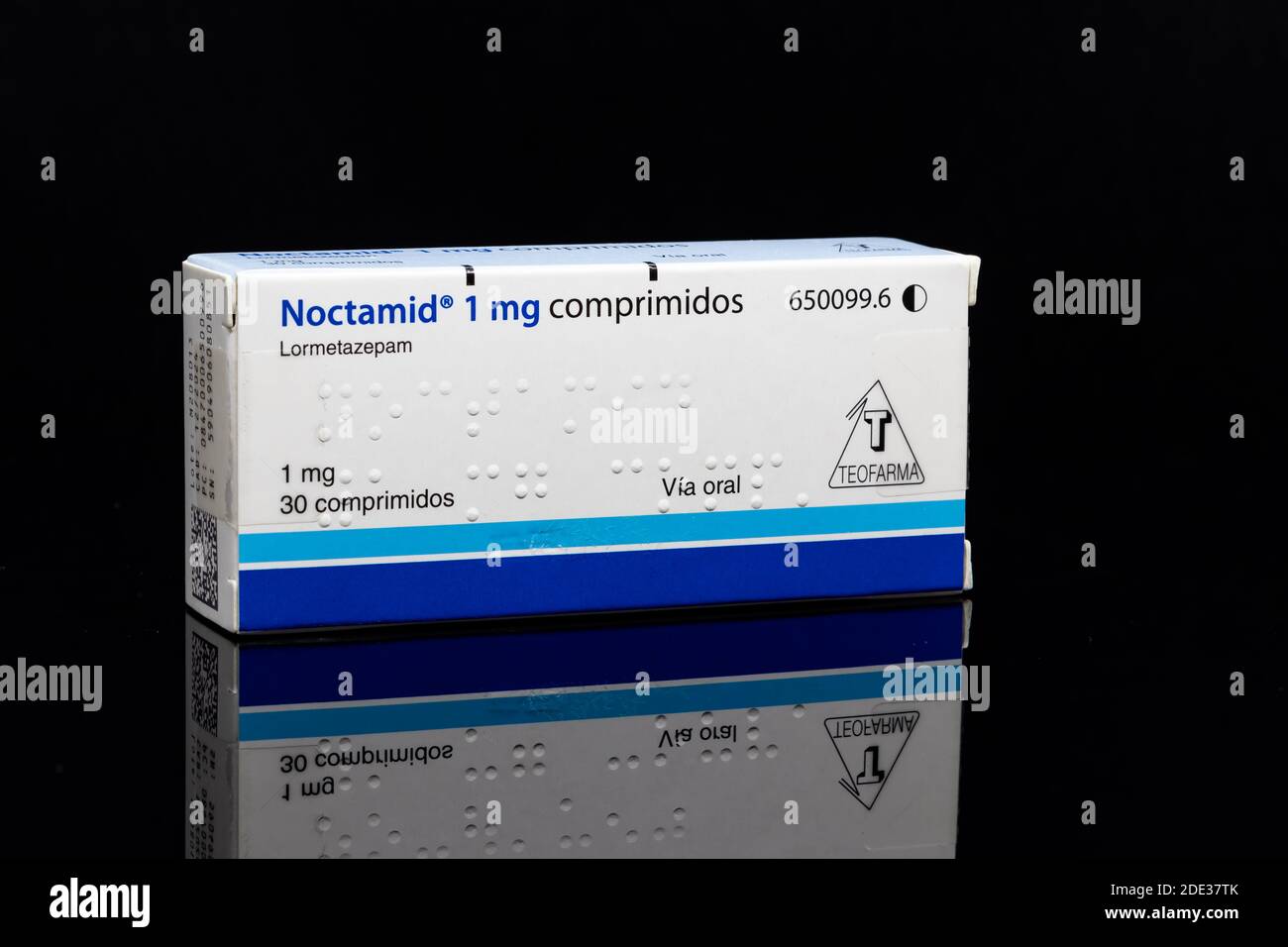 Huelva, Spain-November 26,2020: Lormetazepam Brand Noctamid from ...
