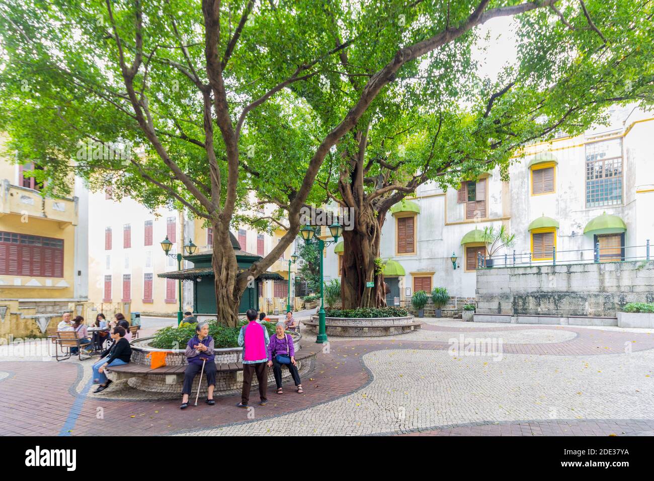 Park outside the A-Ma temple in Macau, China Stock Photo - Alamy