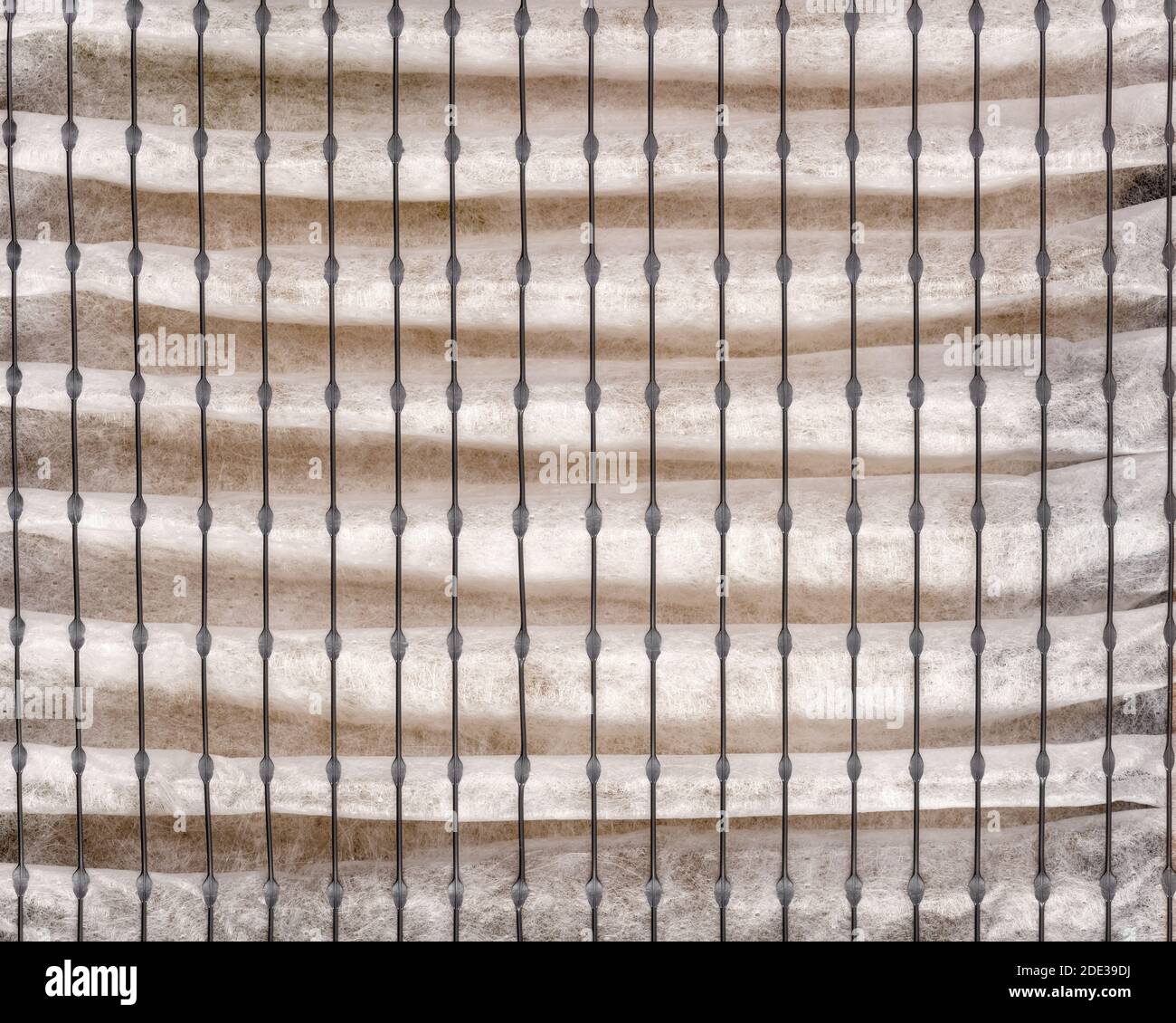 Close up pattern of a clean air furnace or air conditioning filter ...