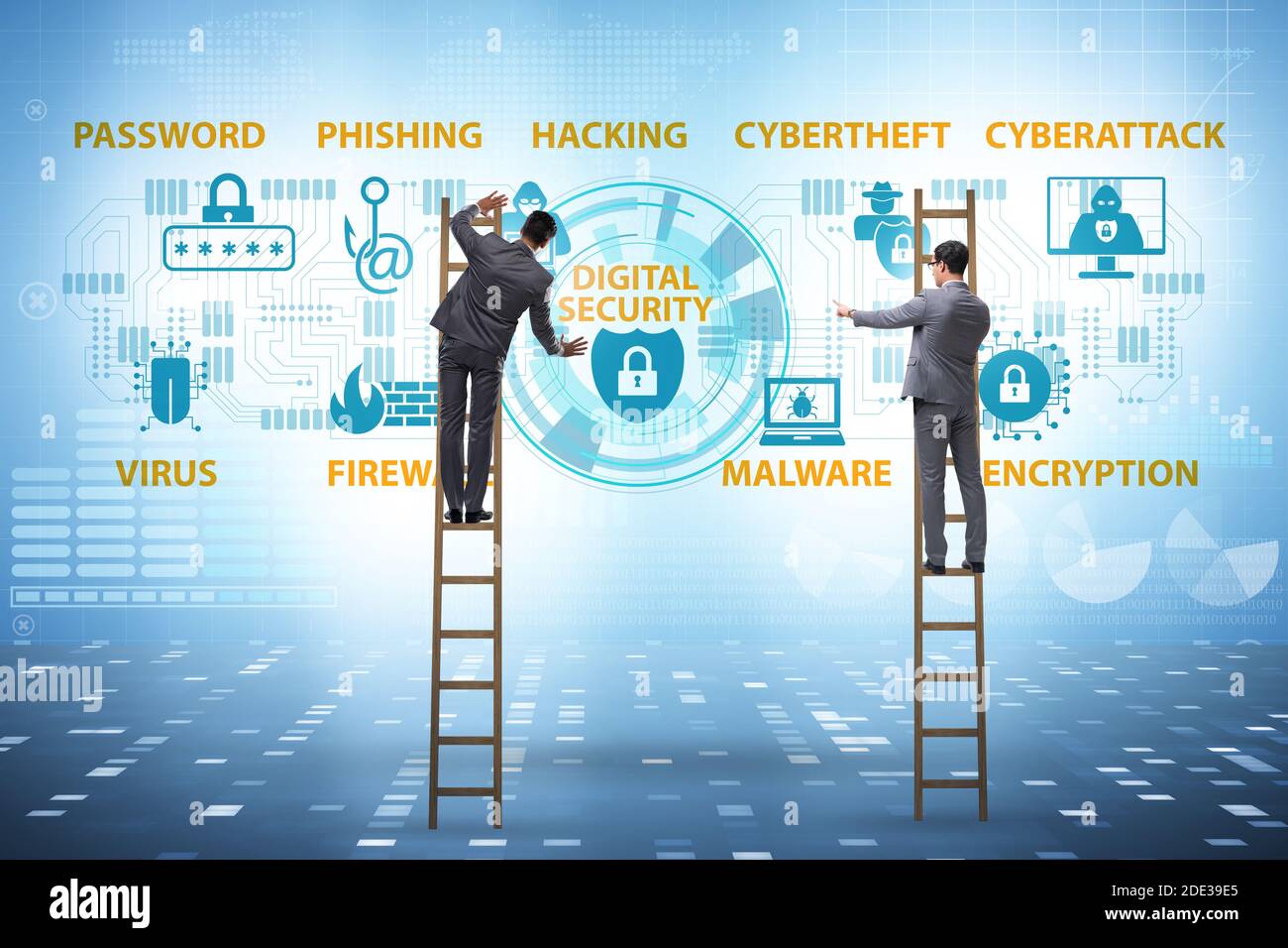 Digital security concept with the key elements Stock Photo - Alamy