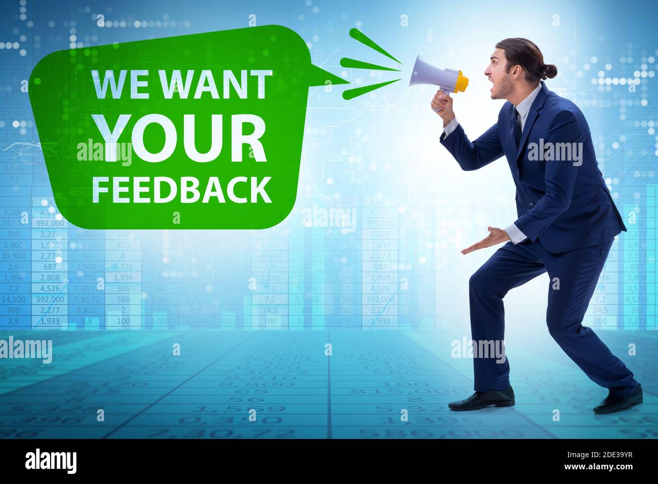 Concept of receiving feedback from the customers Stock Photo - Alamy