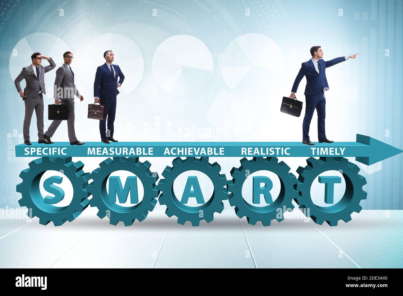 Concept of SMART objectives in the performance management Stock Photo ...
