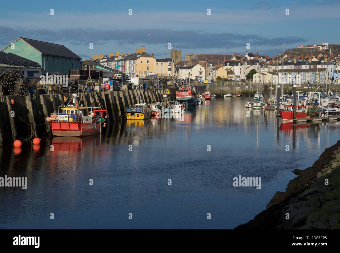 Boats in aberystwyth harbour ceredigion hi-res stock photography and ...