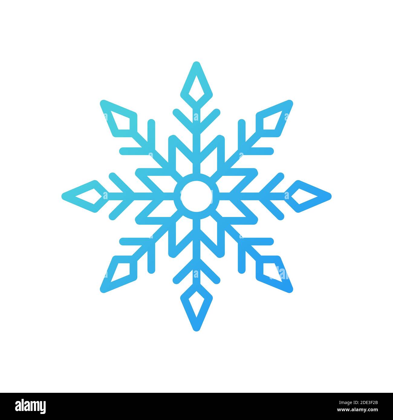 Snowflake icon Logo Vector Illustration. Snowflake icon design vector template for Christmas and ...