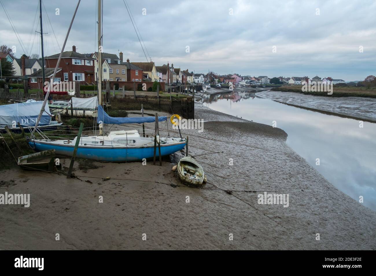 The picturesque village of Rowhege on the River Colne in Essex,UK Stock ...