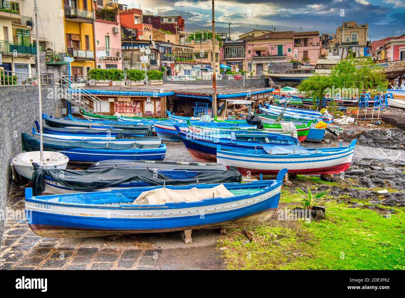 Aci Trezza with cyclops islands Stock Photo - Alamy