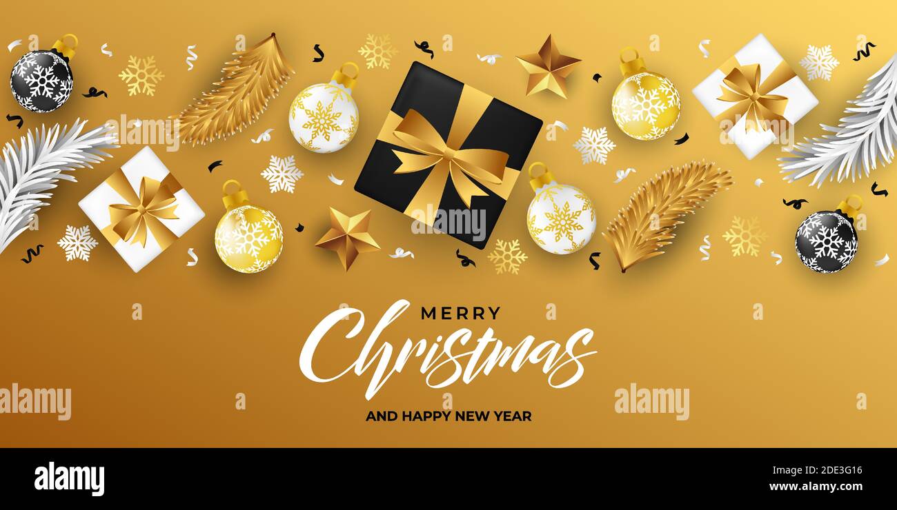 Merry Christmas Banner Background vector. Christmas vector Background ...