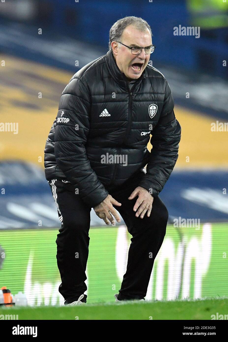 Leeds United manager Marcelo Bielsa during the Premier League match at ...