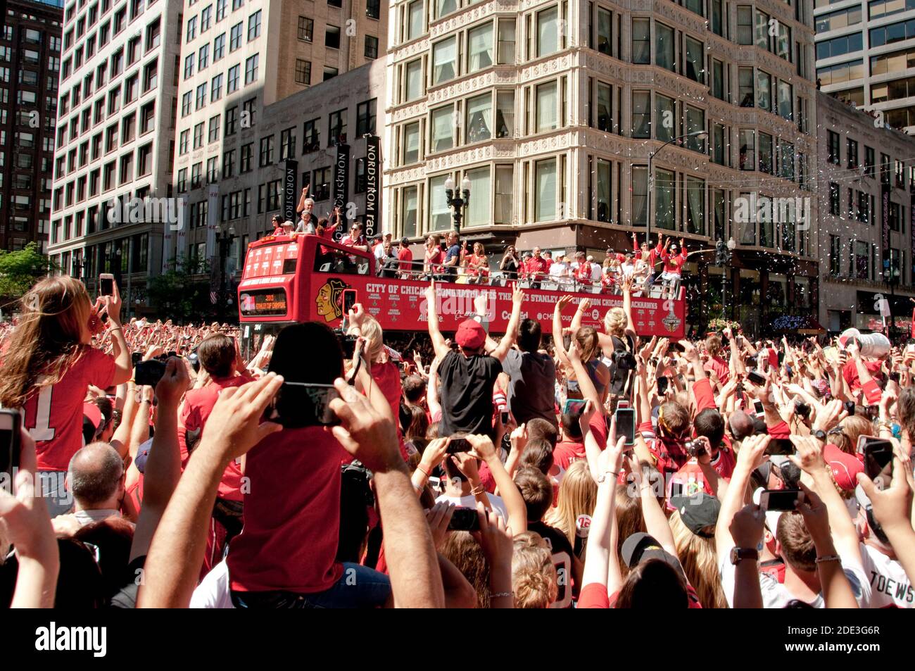 Chicago, USA. 28 Jun, 2013. Blackhawk fans gathered watching the ...