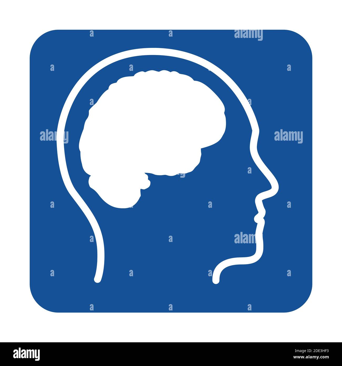 Mental health and autism pictogram Stock Photo - Alamy