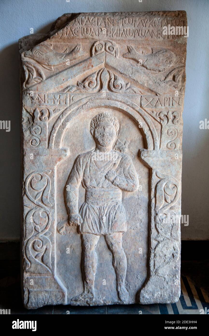 Stone reliefs of the Istanbul Archaeology Museums , Turkey Stock Photo ...