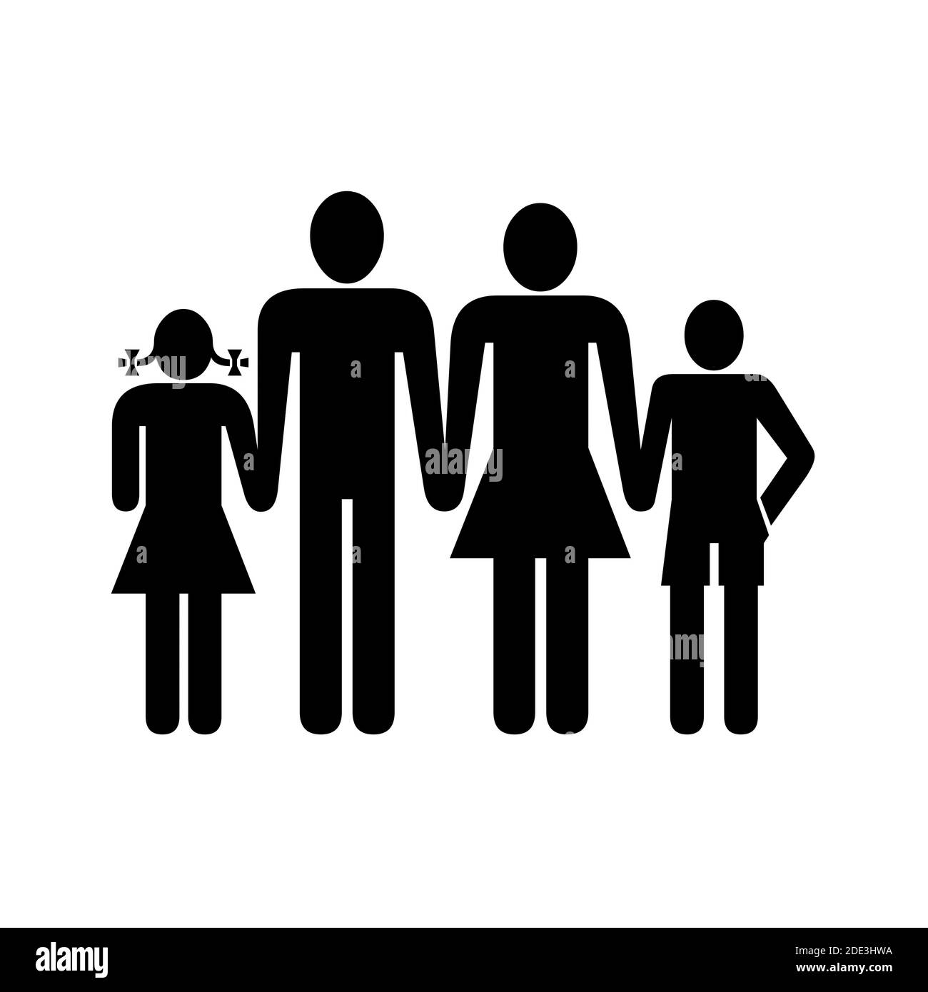 Family symbol icon Stock Photo - Alamy