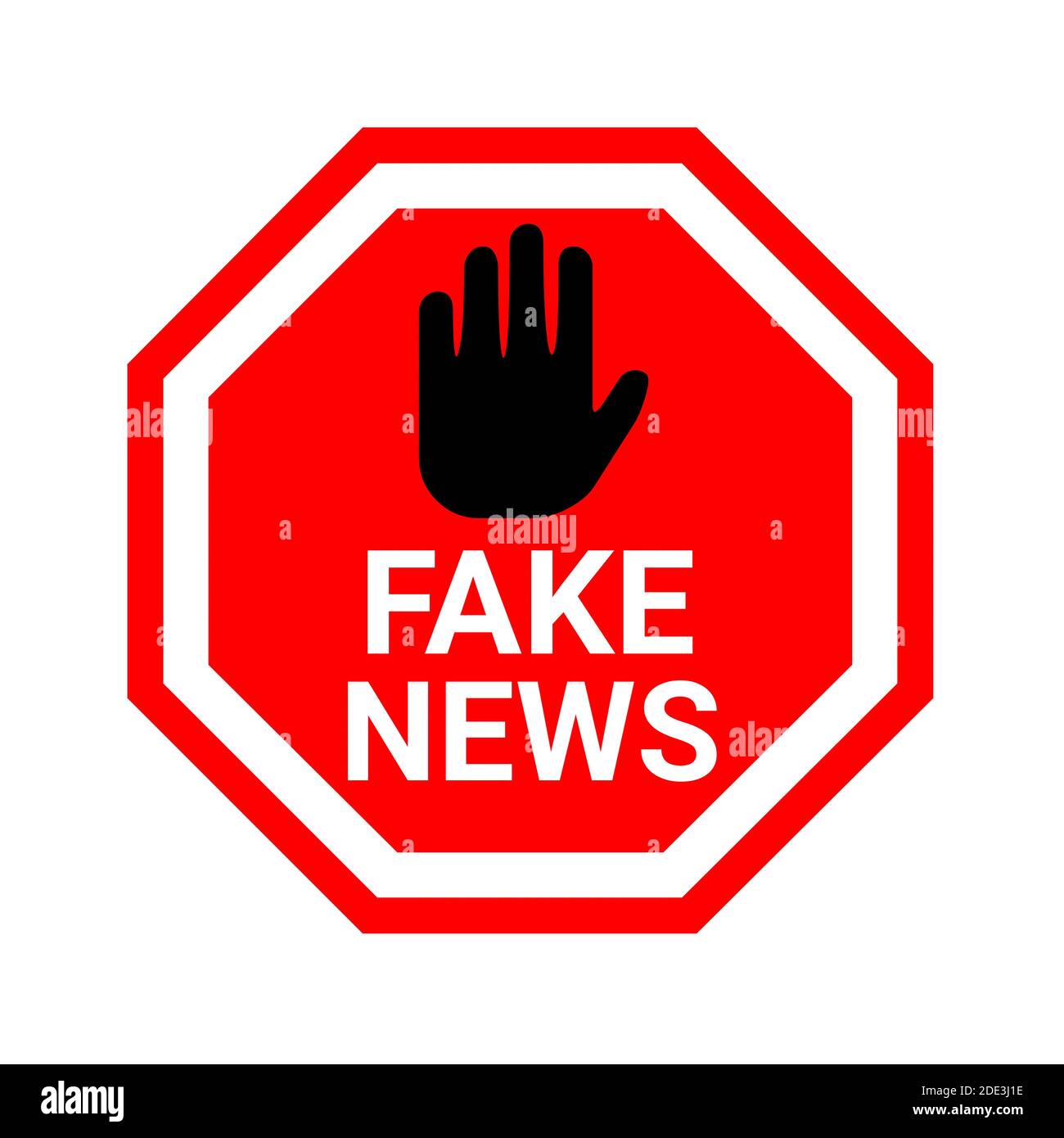 Stop fake news sign Stock Photo - Alamy
