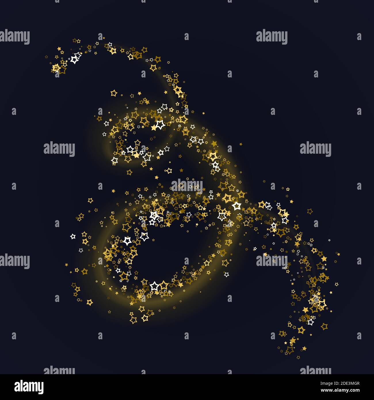 Frame shining stars on black background Stock Vector Image & Art - Alamy