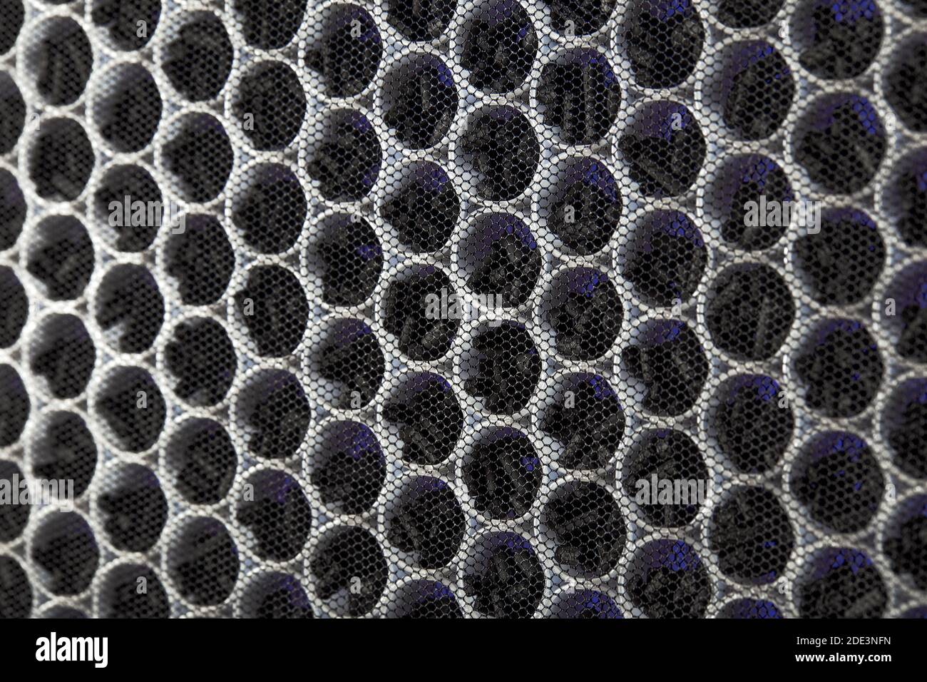 Multi-stage air filter with UV radiation and activated carbon granules ...