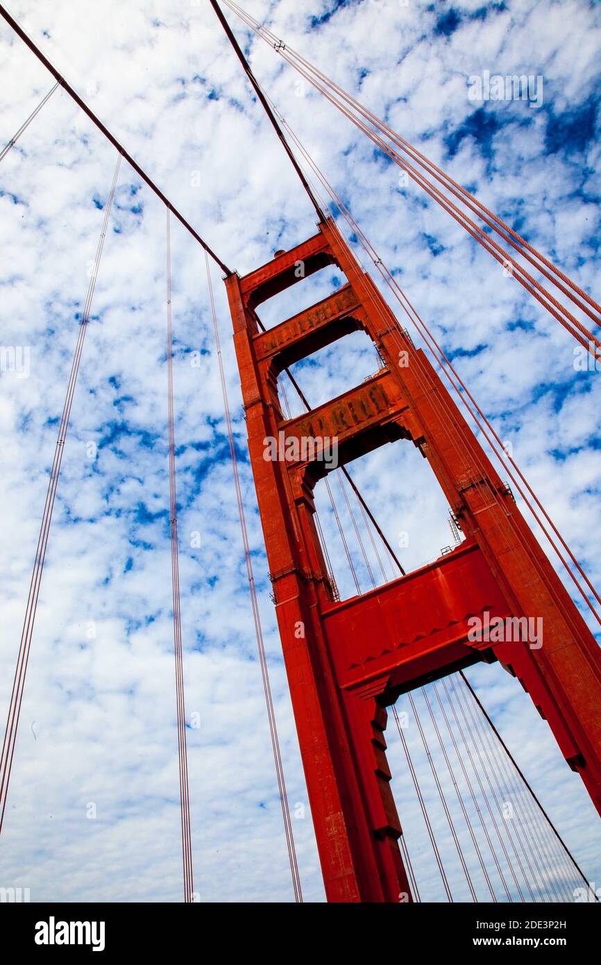 The San Francisco Bridge and its characteristic reddish color Stock ...