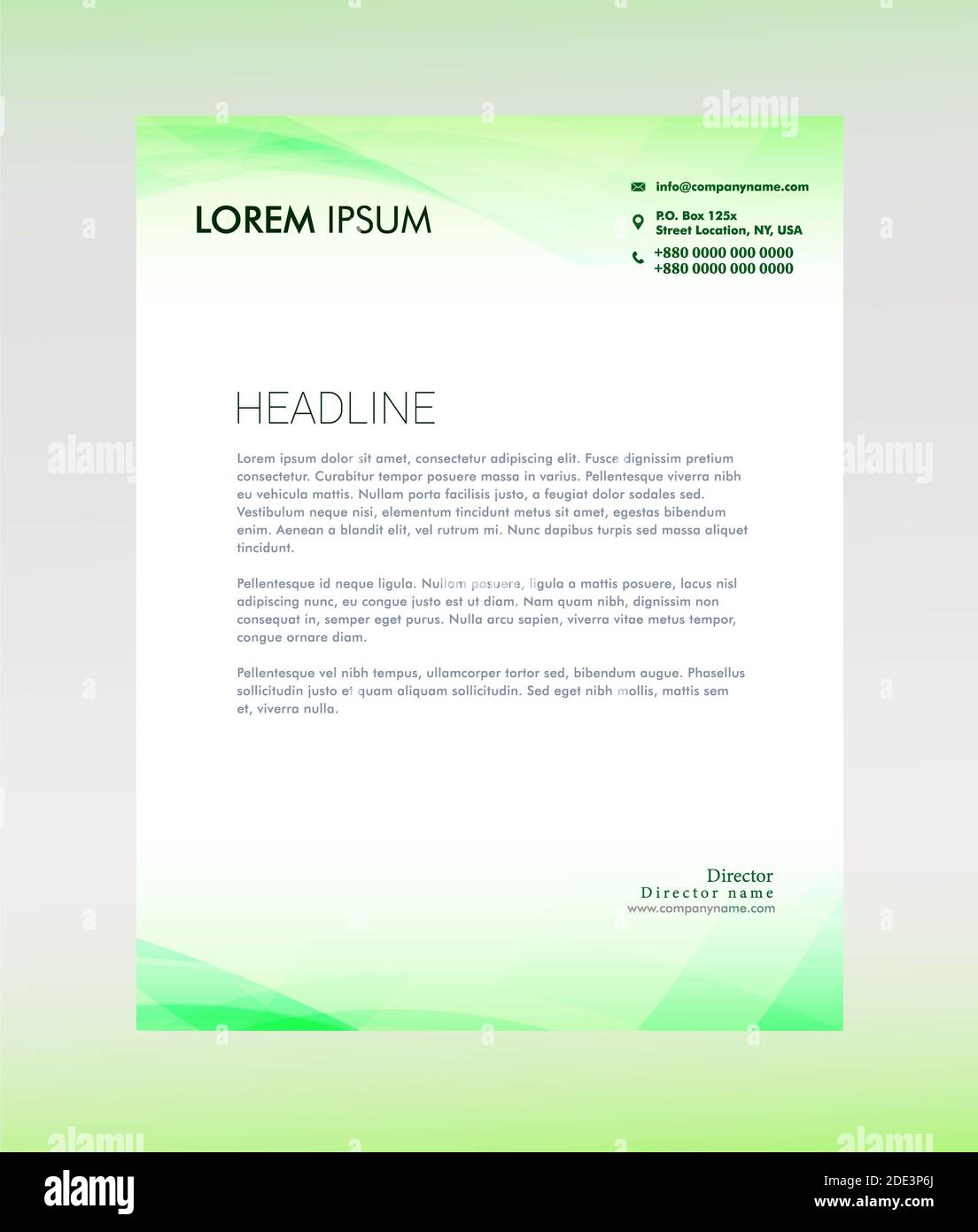 Modern Creative Elegant corporate, Company letterhead, Pad template ...