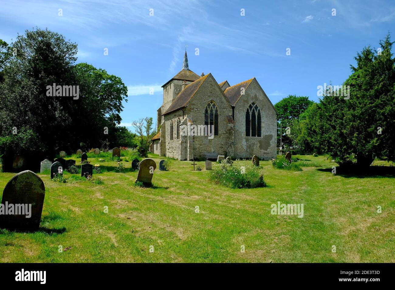 St Mary Magdalene Church, Ruckinge, Romney Marsh, Kent, England Stock ...