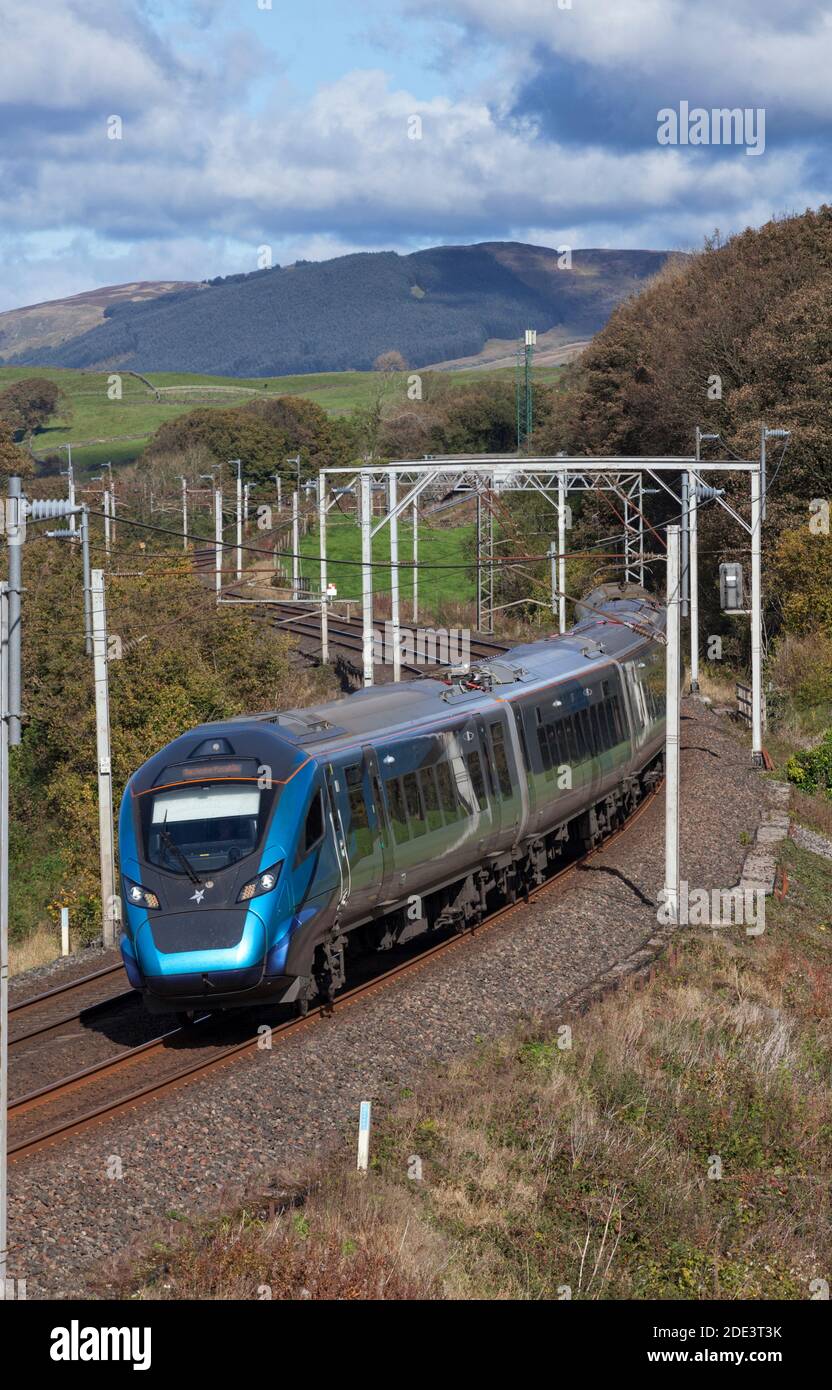 First Transpennine Express CAF class 397 Nova 2 electric train on the ...