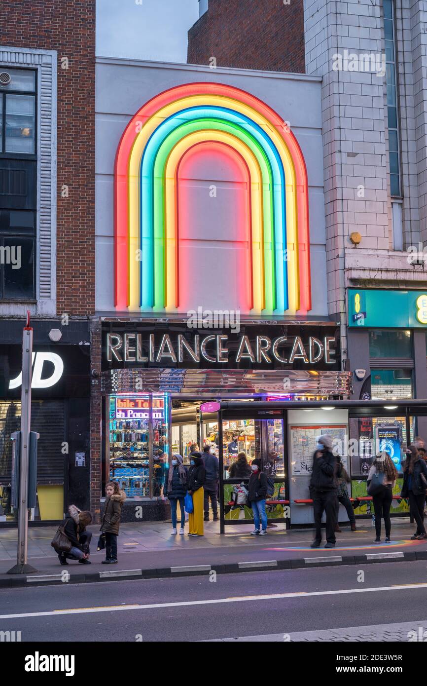 Reliance Arcade on the 27th November 2020 in Brixton in the United ...