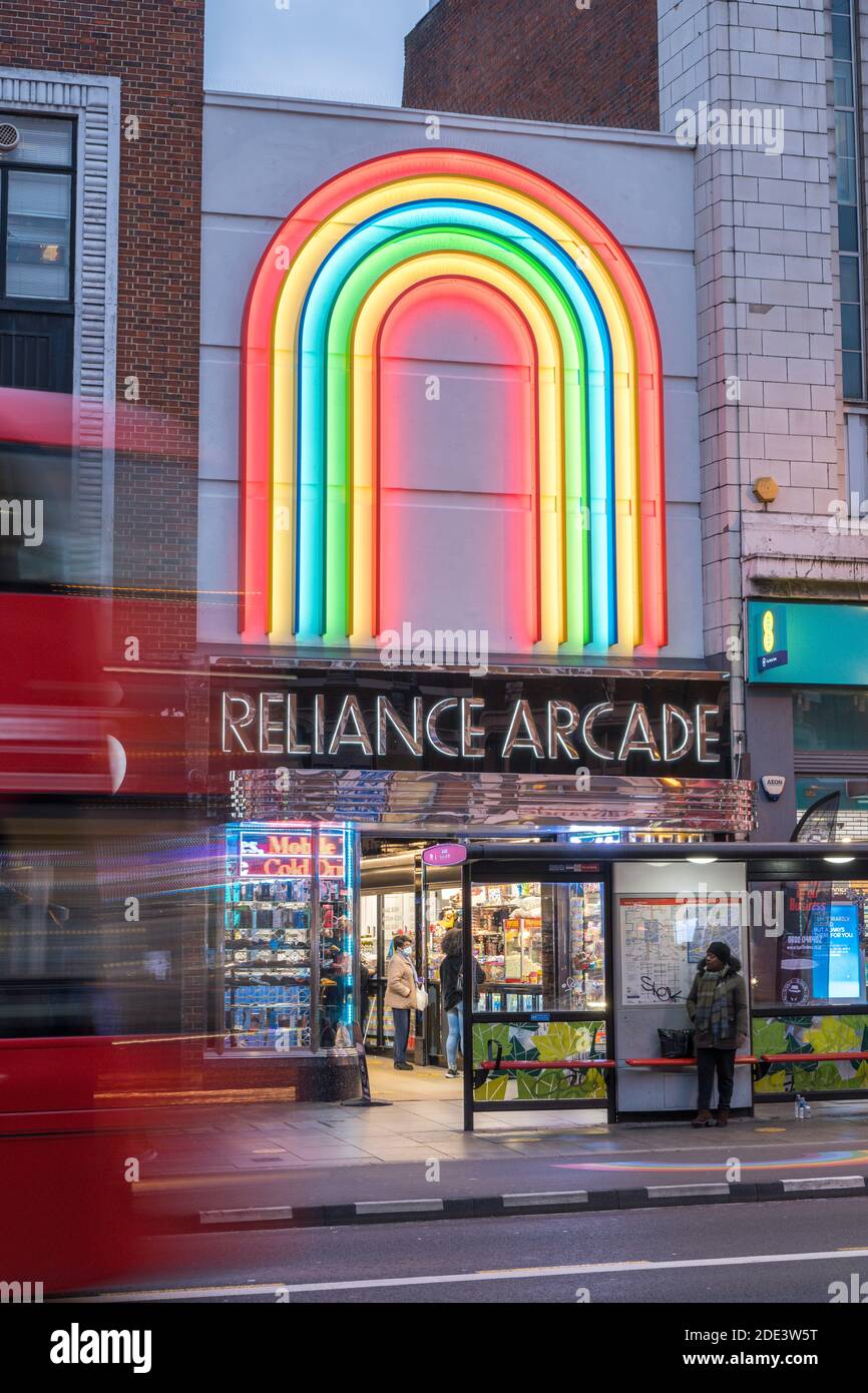 Reliance Arcade on the 27th November 2020 in Brixton in the United ...