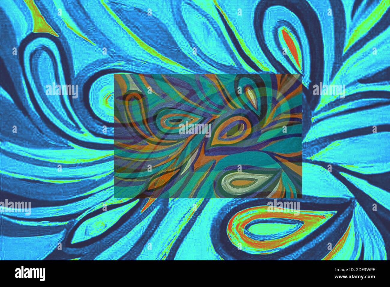 Modern swirl background pattern in blue Stock Photo - Alamy