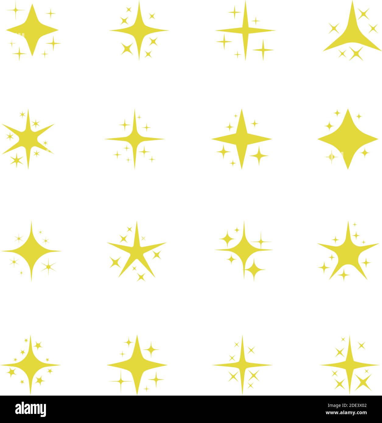 Sparkling holiday stars, glittering sparks and sparkling elements ...
