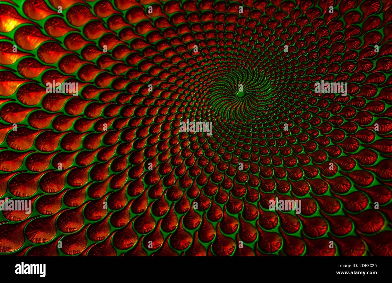 Red swirl digital pattern with an off center - digital art Stock Photo ...