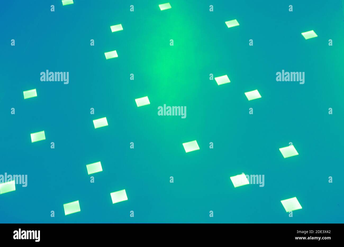 Graded Teal background with white square lighting - digital art Stock ...