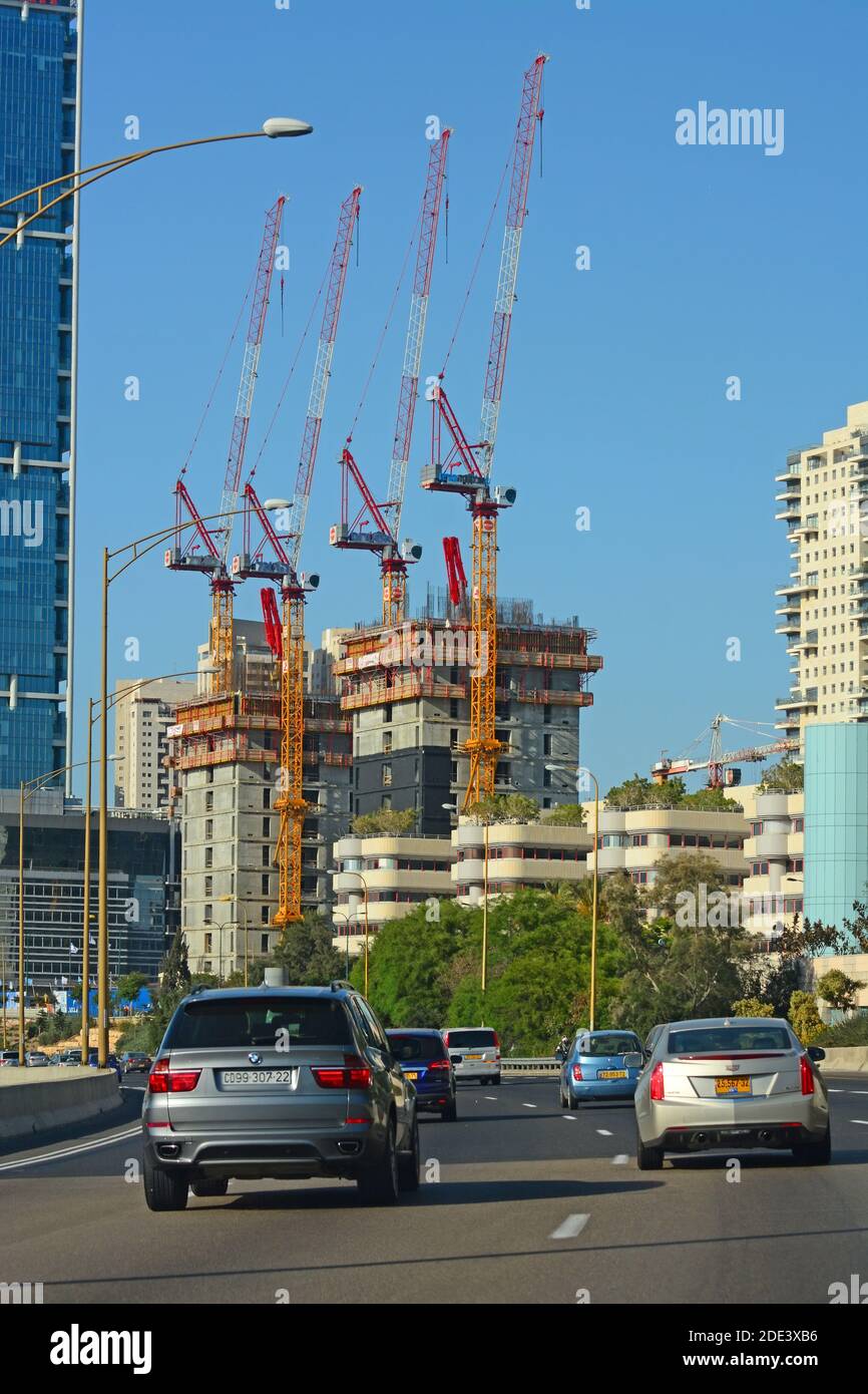 construction - New building in Tel Aviv, Israel Stock Photo - Alamy