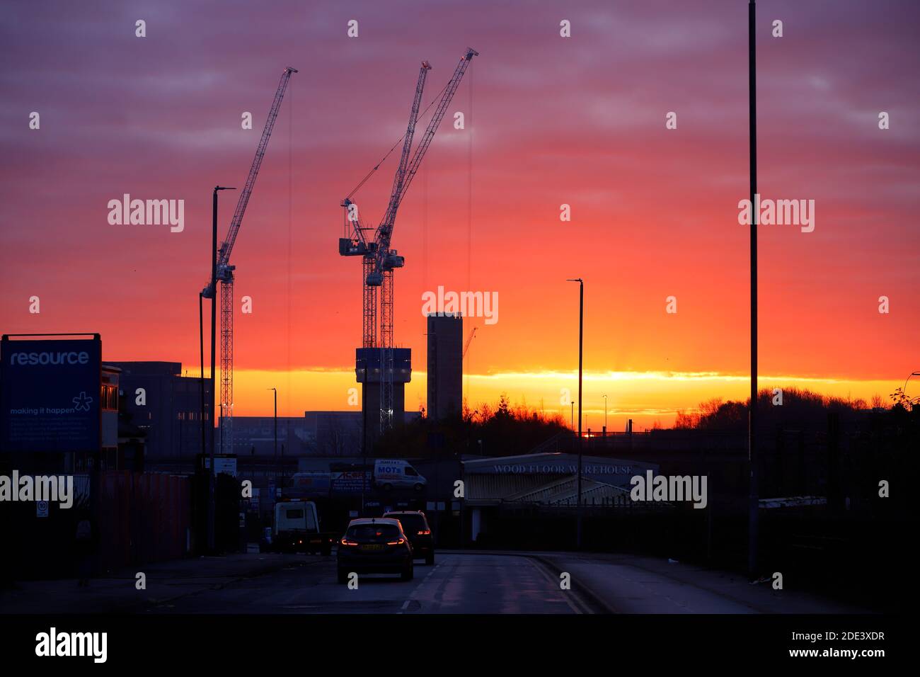 Monk bridge tower cranes hi-res stock photography and images - Alamy