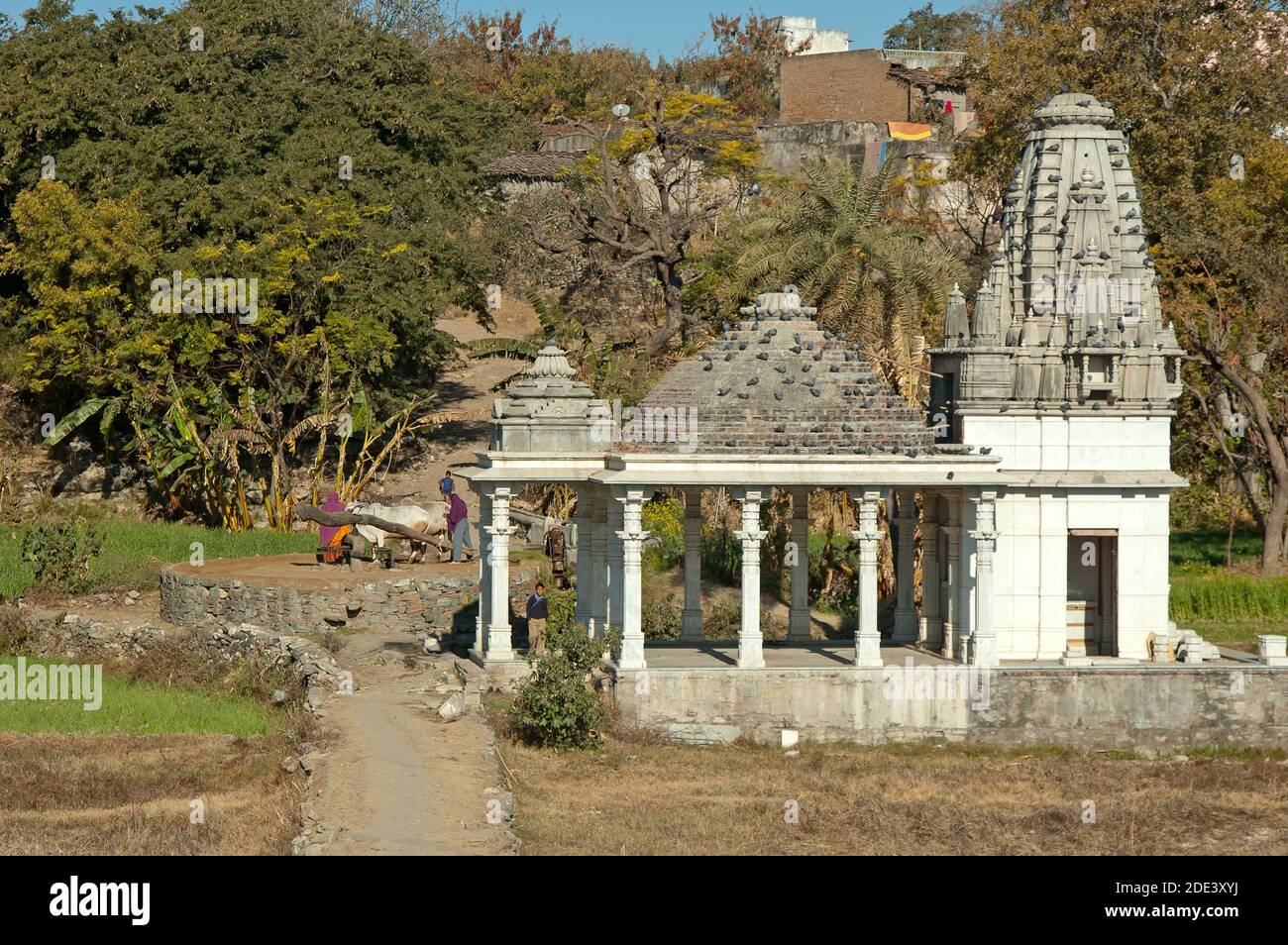 Indian village temple hi-res stock photography and images - Alamy